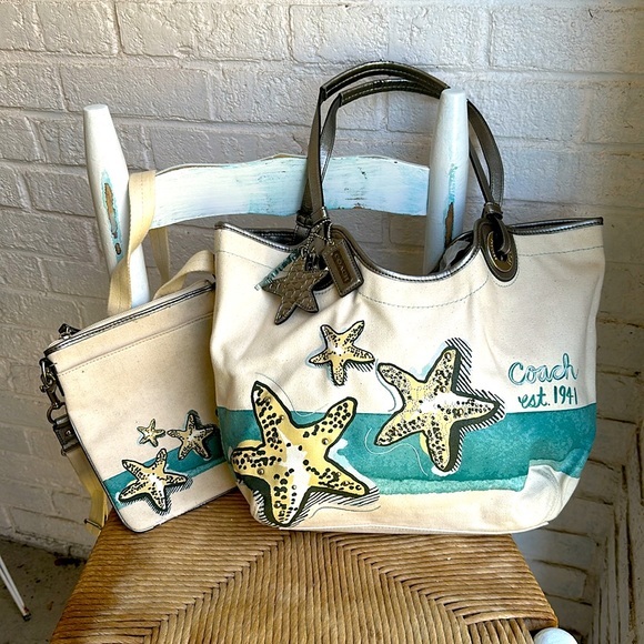 Coach | Bags | Coach Starfish Tote Crossbody Matching Shopping Set ...